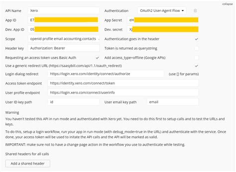 Help With Xero Integration Apis Bubble Forum