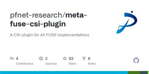 GitHub Pfnet Research Meta Fuse Csi Plugin A CSI Plugin For All FUSE Implementations