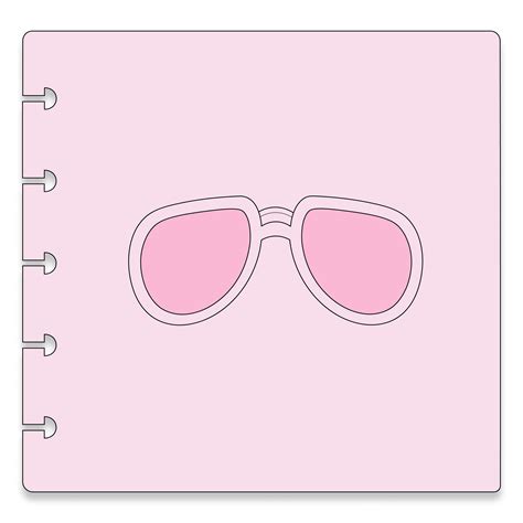 Aviator Glasses Stencil The Sprinkle Factory