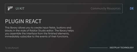 Closed PluginReact A Set Of Ui Elements To Create Plugin Community Resources Developer