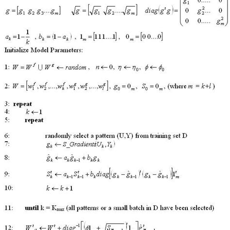Pseudo Code Of The Proposed Approximated Second Order Stochastic Download Scientific Diagram