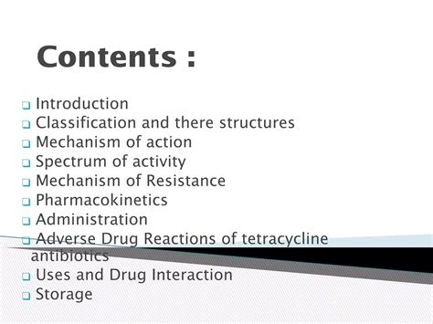 Tetracyclines Ppt