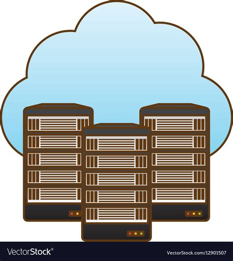 web hosting server banner icon royalty free vector image