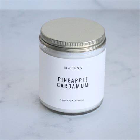 Pineapple Cardamom Modern Apothecary Jar Candle Makana Ocn Culture