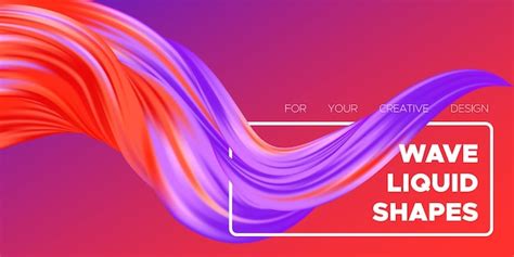 Premium Vector Abstract Fluid Shapes Gradient Background In Vibrant Colors