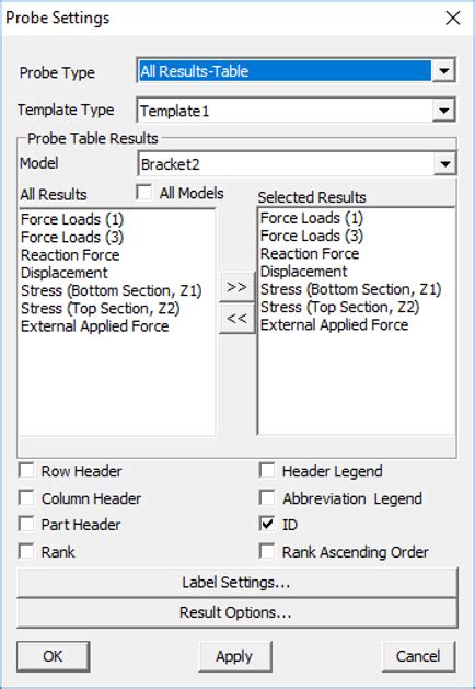 Probe Settings — Vcollab Document Documentation
