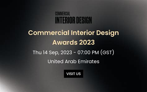 Commercial Interior Design Awards 2023 Dubai Sep 14