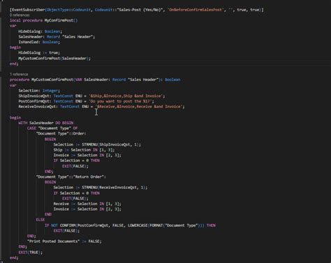 Modify Function In Existing Standard Codeunit 81 Sales Post Yesno In Al —