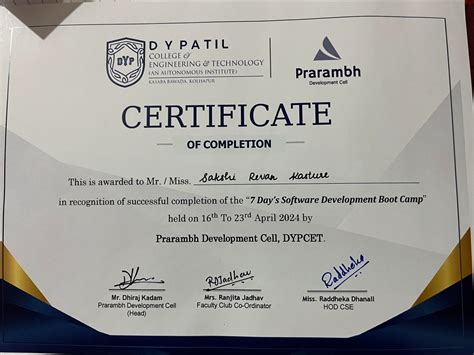 Sakshi Kasture On Linkedin Successfully Completed “software