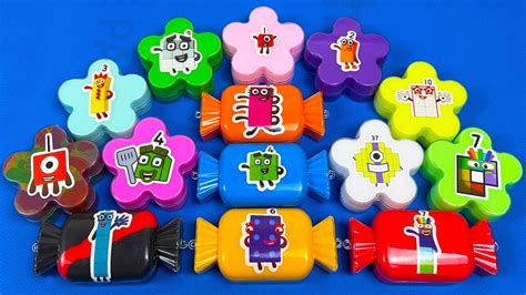 Rainbow Eggs Slime🌈 Cleaning Numberblocks Alphablocks Alphabet Lore In Flower Satisfying