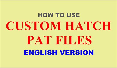 How To Use Customize Hatch Pat Files Autocad In This Video We Learn How To Use Customize