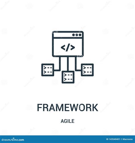 framework icon vector from agile collection thin line framework outline icon vector