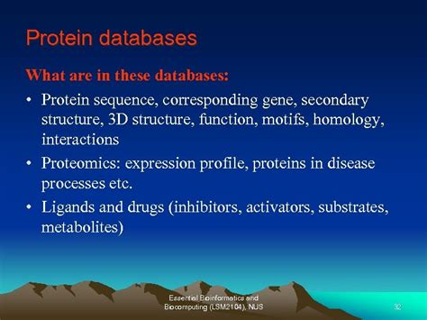 Essential Bioinformatics And Biocomputing Lsm 2104 Section I