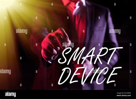 Text Caption Presenting Smart Device Business Approach Electronic