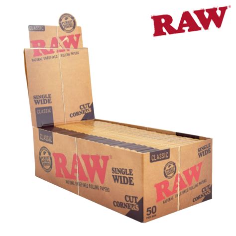 Raw Classic Paper Single Wide Cut Corners Single Window 5050 420