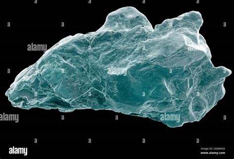 Meteorite Coloured Scanning Electron Micrograph Sem Of A Fragment Of