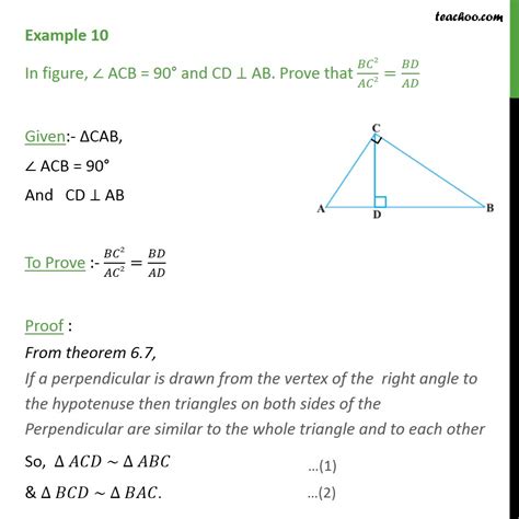 Question ACB And CD Perpendicular AB Prove BC AC
