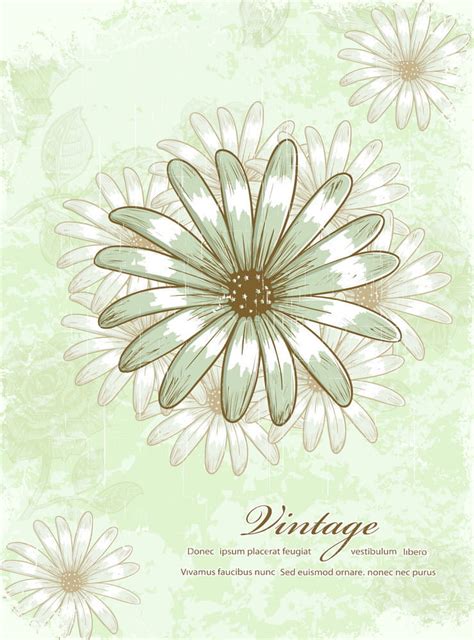 꽃 그런 지 벡터 Ai Eps Uidownload