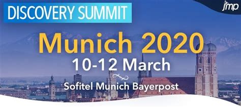 Speak At Discovery Summit Munich 2020 Jmp User Community