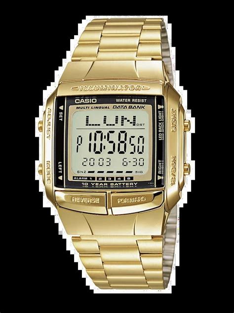 Montre Homme Casio Data Bank Db 360gn 9aef Métal Doré Jaune Eur 75 90 Picclick Fr
