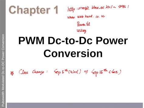 PPT PWM Dc To Dc Power Conversion Pulsewidth Modulated Dc To DC Power Conversion DOKUMEN TIPS