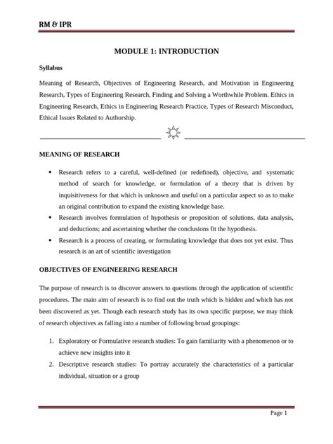 Rmandipr Module 1and2 Pdf Hypothesis Statistical Hypothesis Testing