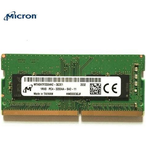 رم لپ تاپ میکرون Ram Micron Ddr4 8gb 3200mhz مرکز کامپیوتر پارسیان Pcc Center