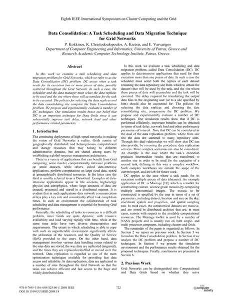 Pdf Data Consolidation A Task Scheduling And Data Migration Technique For Grid Networks