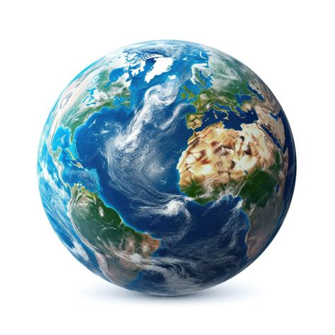 Premium Ai Image Planet Earth Isolated On White Background
