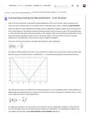 Understanding Neural Network Loss Functions Explained And Course Hero