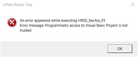 Programmatic Access To Visual Basic Project Is Not Trusted Fantasyfasr