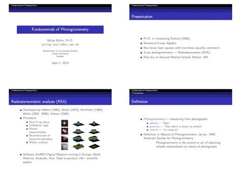 Pdf Fundamentals Of Photogrammetry Faridesmfundamentals Of Photogrammetry Fundamentals Of
