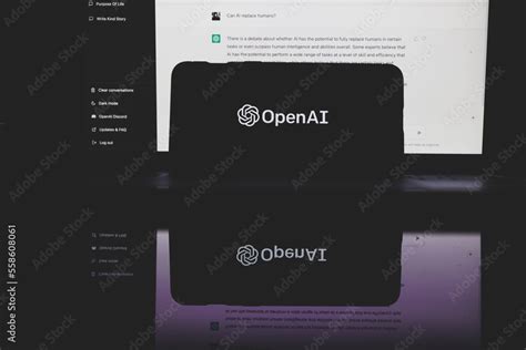 Chatgpt Artificial Intelligence Computer Program On Pc Screen Made By