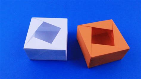Как сделать коробку из бумаги Youtube