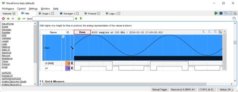 Reconstruct A Waveform From Parallel Data From The Logic Analyzer