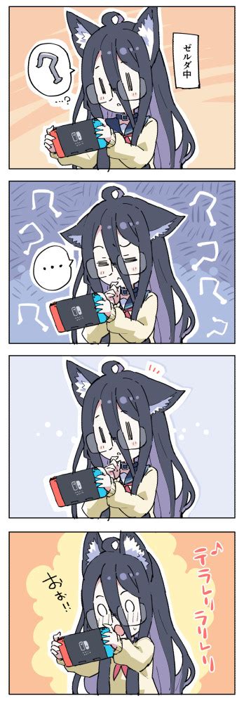「誘惑に負けて始めてしまった。 一時間が秒で溶けた。」猪熊ユツカの漫画