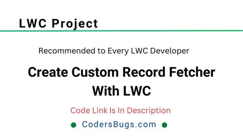 build data fetcher with lwc codersbugs