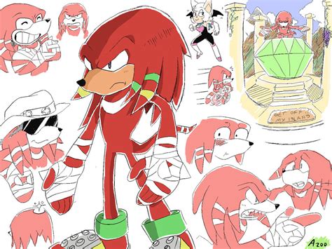 Knuckles Redesign By Azookara On Deviantart