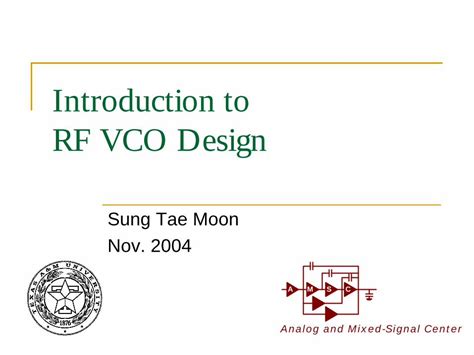 Pdf Introduction To Rf Vco Design Dokumen Tips