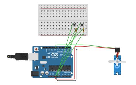 Circuit Design Control De Un Servo Motor Tinkercad