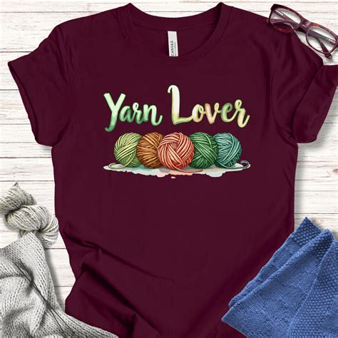 Yarn Lover Earthy T Shirt Rhapsodye Yarns