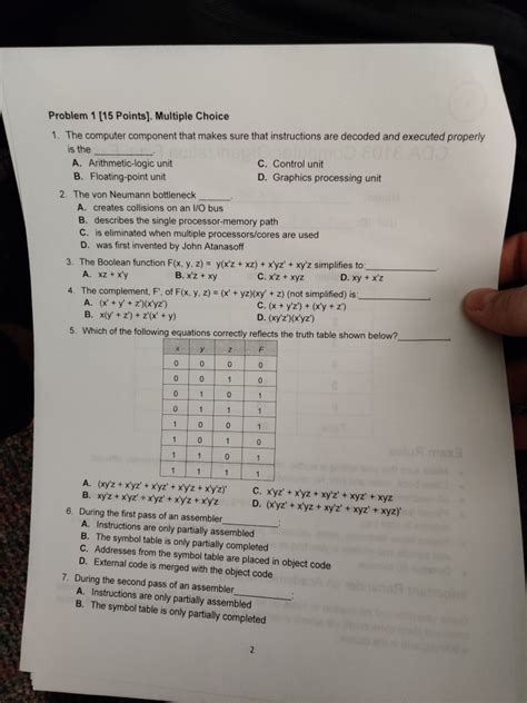 Solved Problem 1 15 Points Multiple Choice 1 The