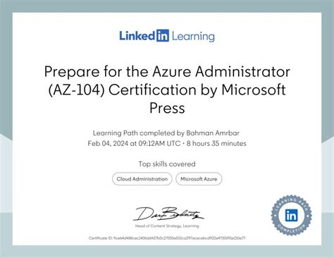 Bahman Amrbar On Linkedin Certificate Of Completion