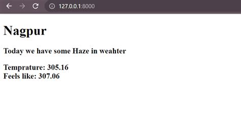 Weather App Using Django With Source Code Codewithcurious