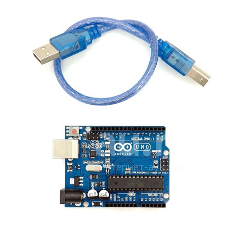 Плата отладочная Arduino Uno R3 Atmega328 Pu Atmega16u2 Usb Type B — купить в Красноярске