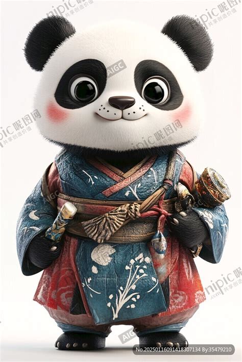 Ai创作图卡通熊猫武侠功夫大侠 功夫熊猫原创手绘熊猫 功夫熊猫插画 高清卡通熊猫 卡通练武熊猫 熊猫动漫素材 写实熊猫插画 潮玩熊猫原创形象