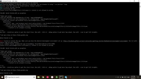 Run Android React Native 604 Erorr · Issue 26357 · Facebookreact Native · Github