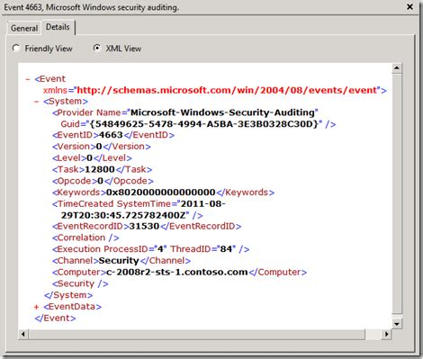 Windows Event Log Metadata Viewed In Event Viewer Interface As An XML Download Scientific