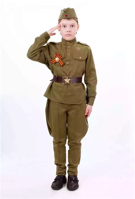 Костюм Солдата (гимнастерка, брюки, пилотка, ремень) 2032 к-18 купить в ...