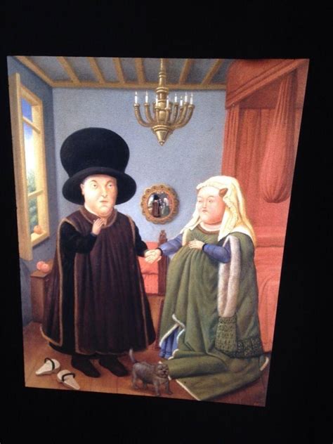 Fernando Botero Arnolfini Van Eyke Colombian Modern Art 35mm Glass Slide 1799657782